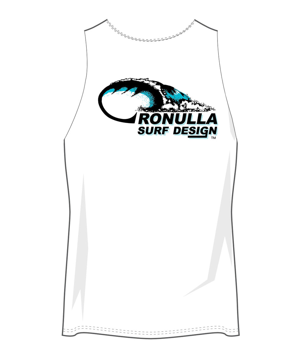 1982 Classic Singlet (White) – Cronulla Surf Design